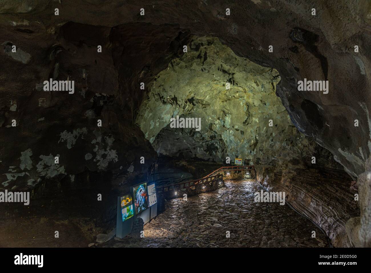 Manjanggul Cave at Jeju island, Republic of Korea Stock Photo - Alamy