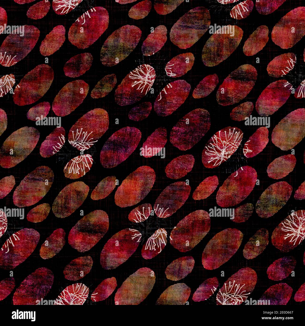 Seamless dark spotted block print background. Boho ethnic soft ...