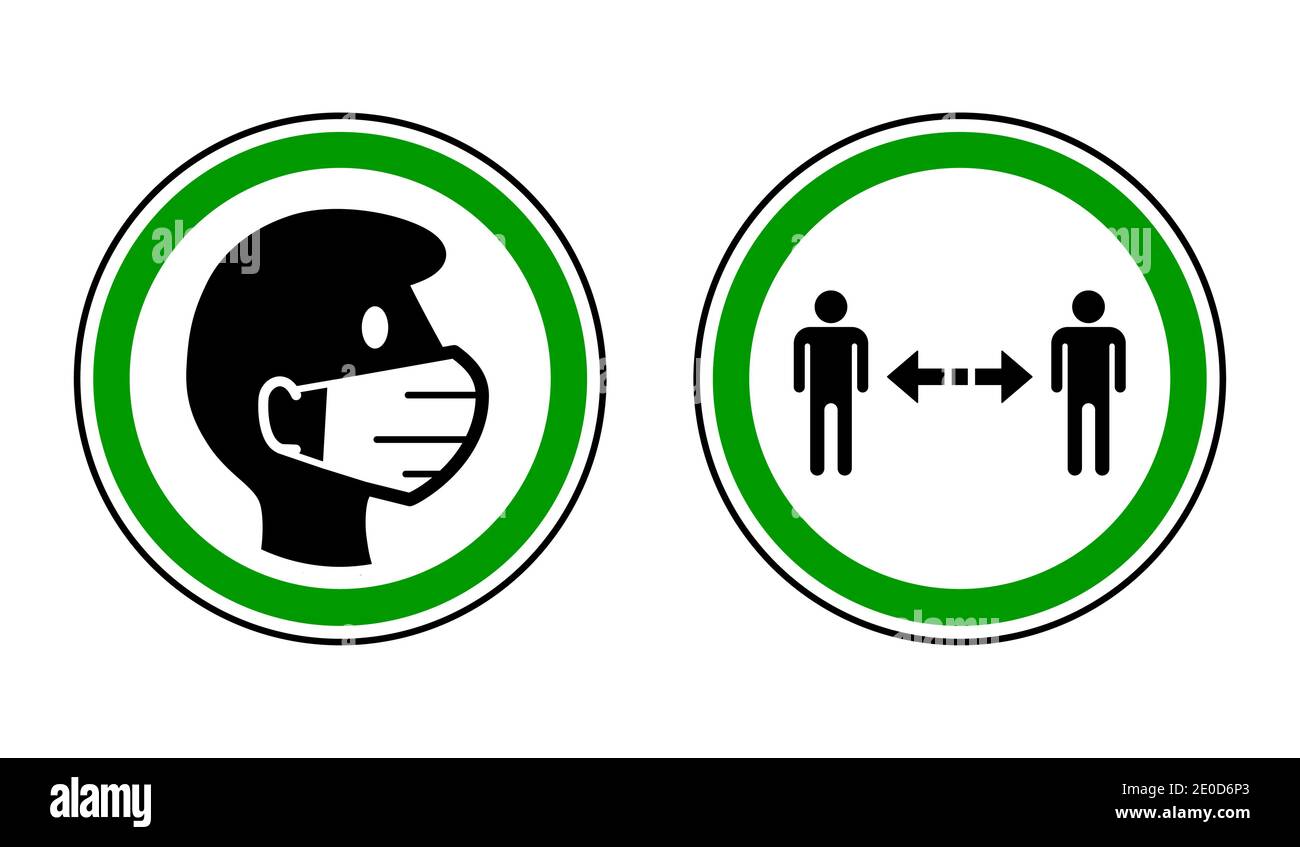 Please wear a face covering sign Stock Vector Images - Alamy