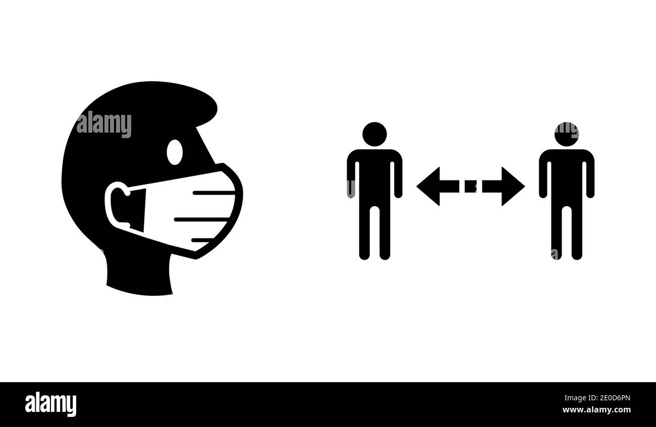 Please wear face mask sign Black and White Stock Photos & Images - Alamy