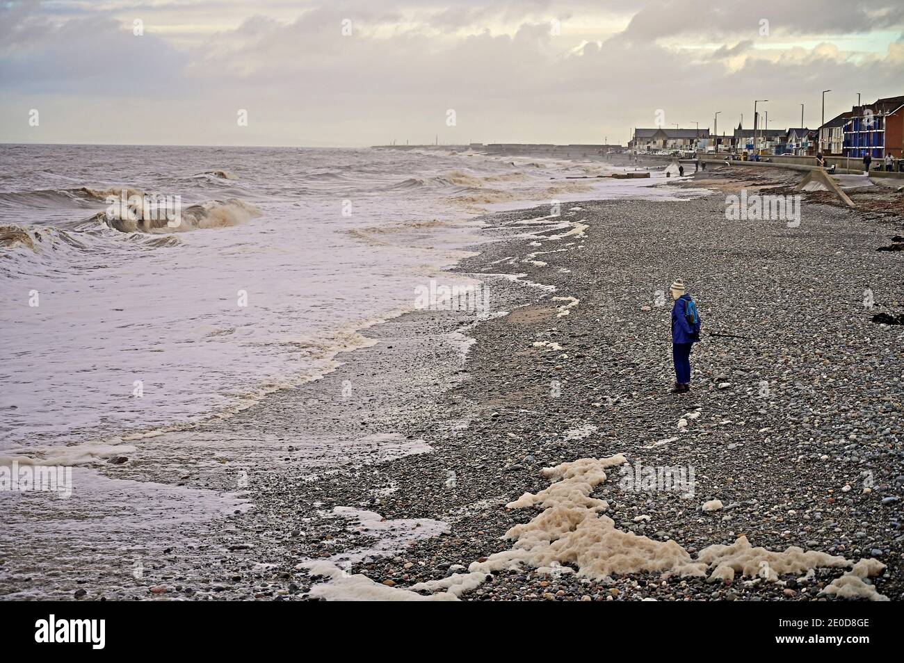 Woman watching waves hi-res stock photography and images - Alamy