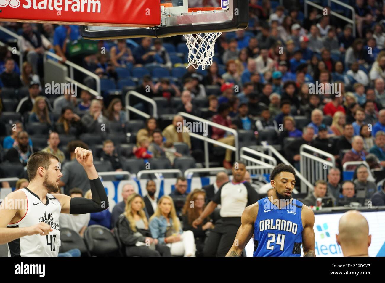 Orlando Magic host the LA Clippers at the Amway Center in Orlando ...