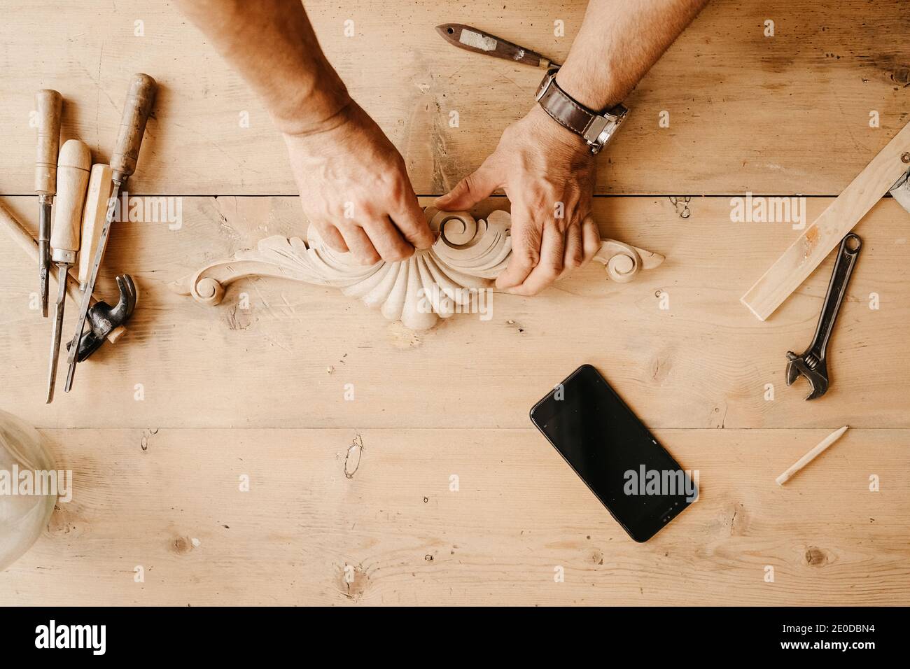 Decorative wood molding hi-res stock photography and images - Alamy