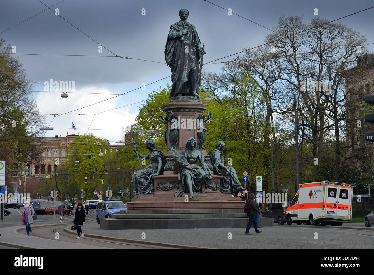 Maxmonument, Maximilianstrasse, Lehel, Muenchen, Bayern, Deutschland ...