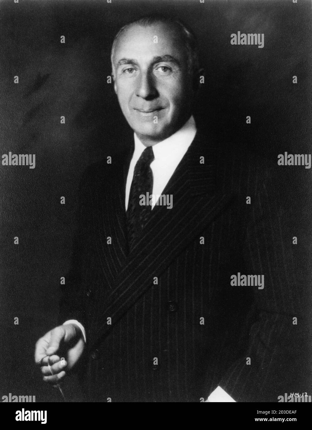 HARRY M. WARNER circa 1940 Portrait President and Co-Founder of WARNER ...