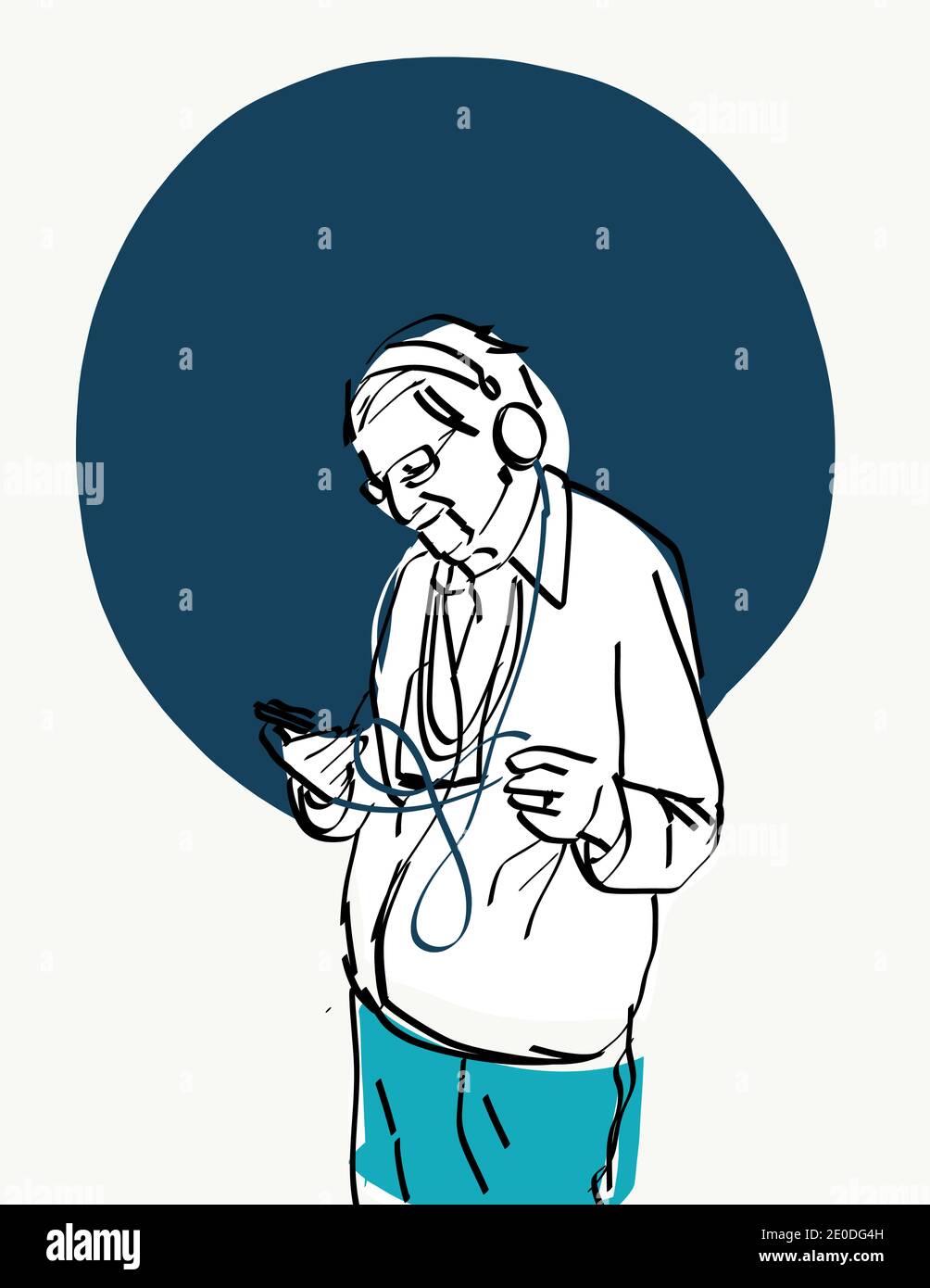 Elderly vector hi-res stock photography and images - Alamy