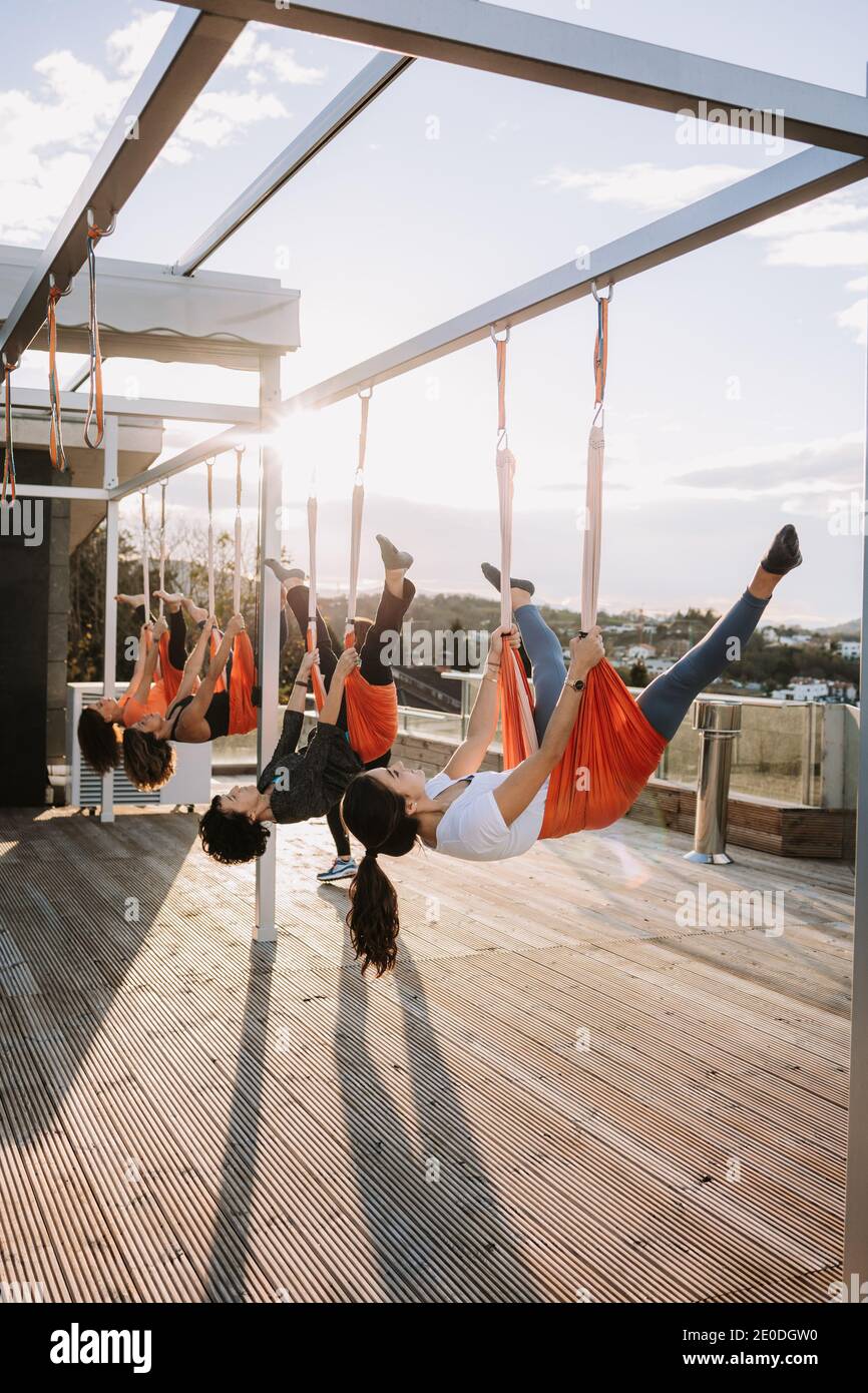 Group of hammocks hi-res stock photography and images - Alamy