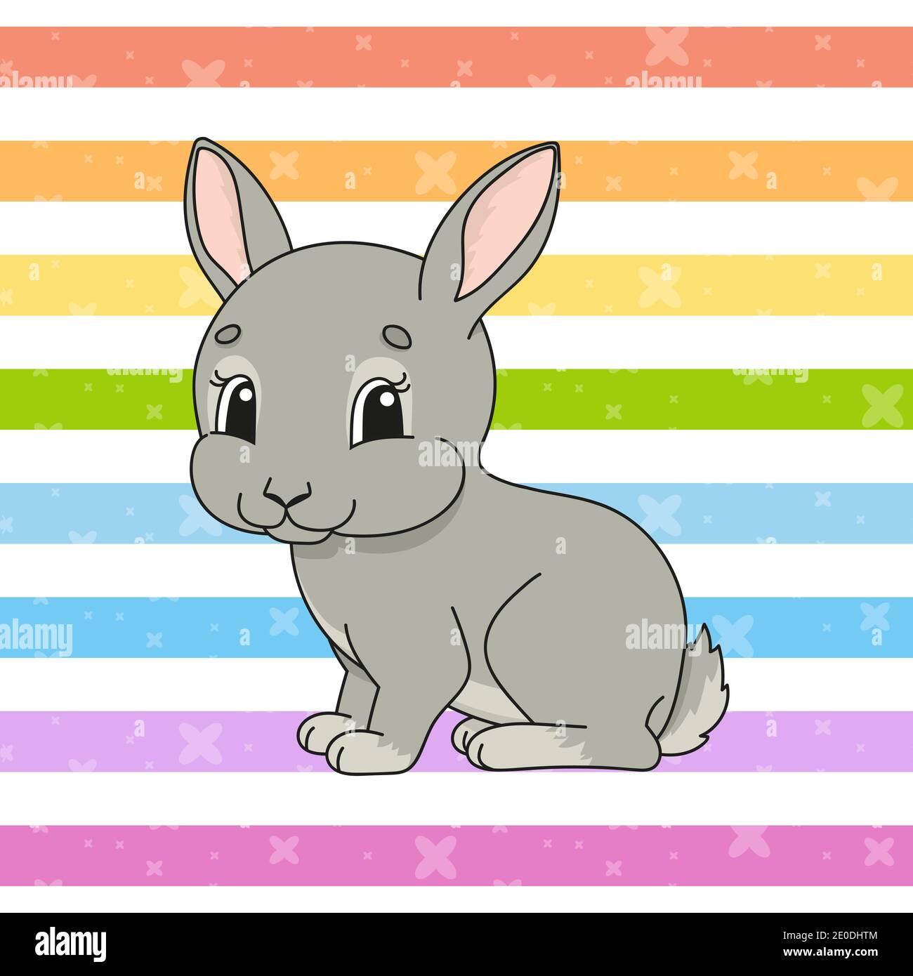 Cute character. Colorful vector illustration. Cartoon style. Isolated ...