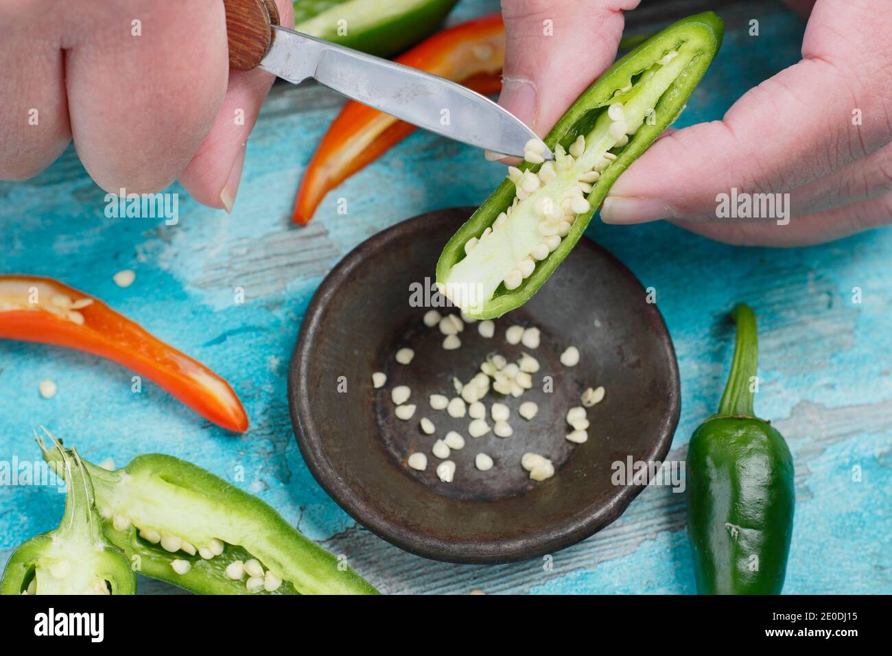 Chilli pepper seeds hi-res stock photography and images - Alamy