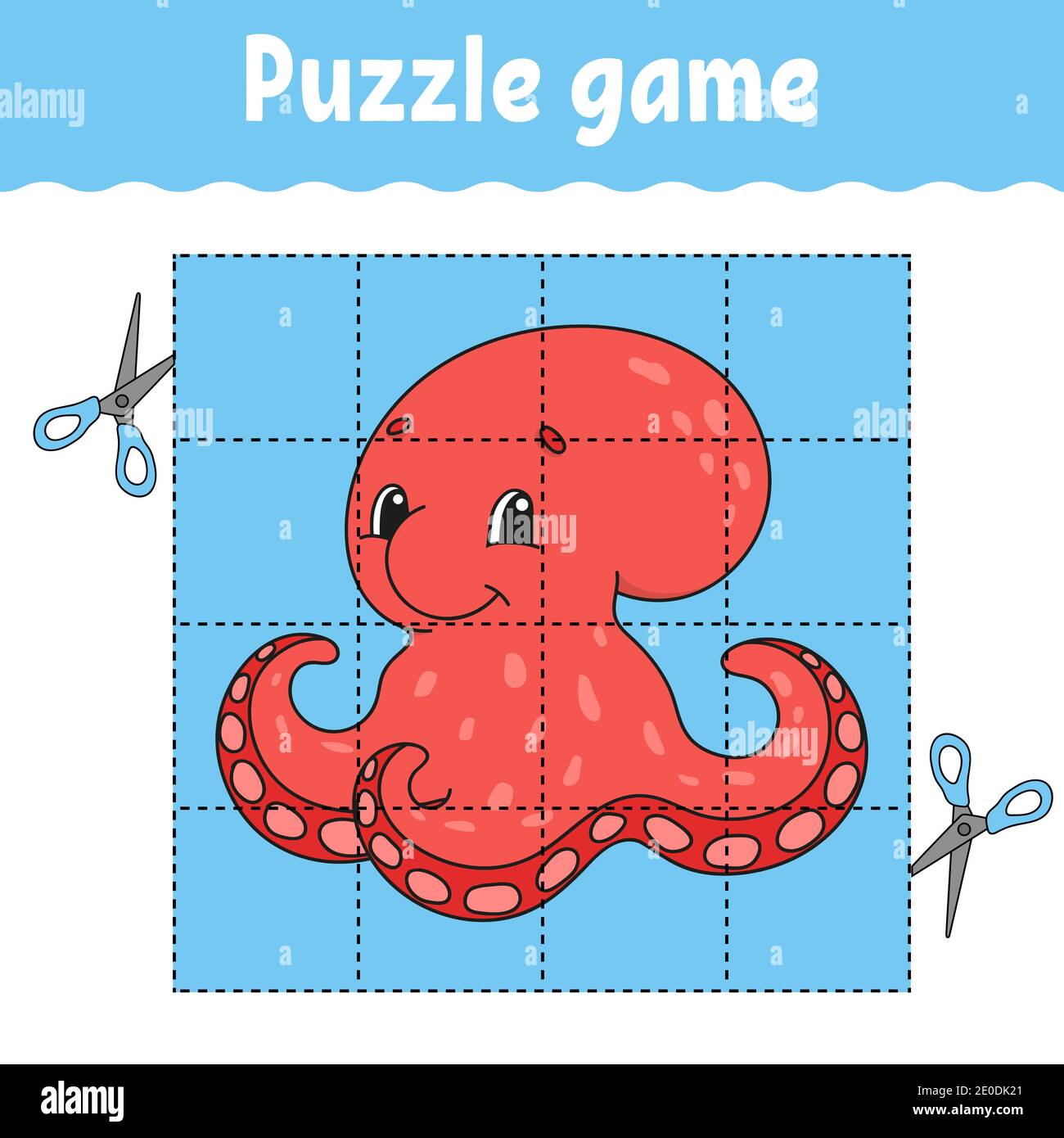 Puzzle game for kids . Education developing worksheet. Learning game ...