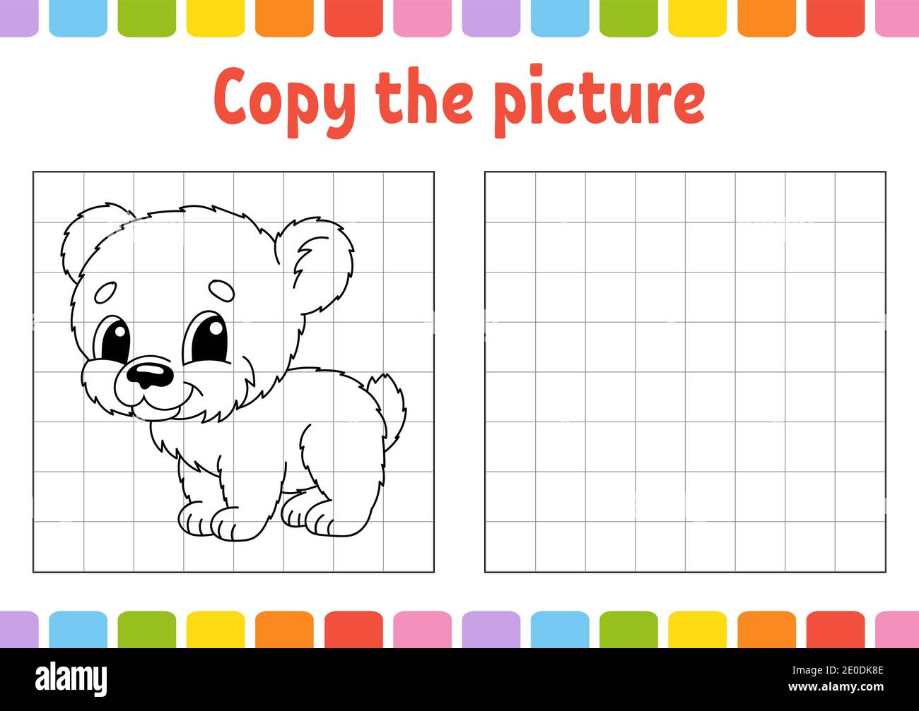 Copy the picture. Coloring book pages for kids. Education developing ...