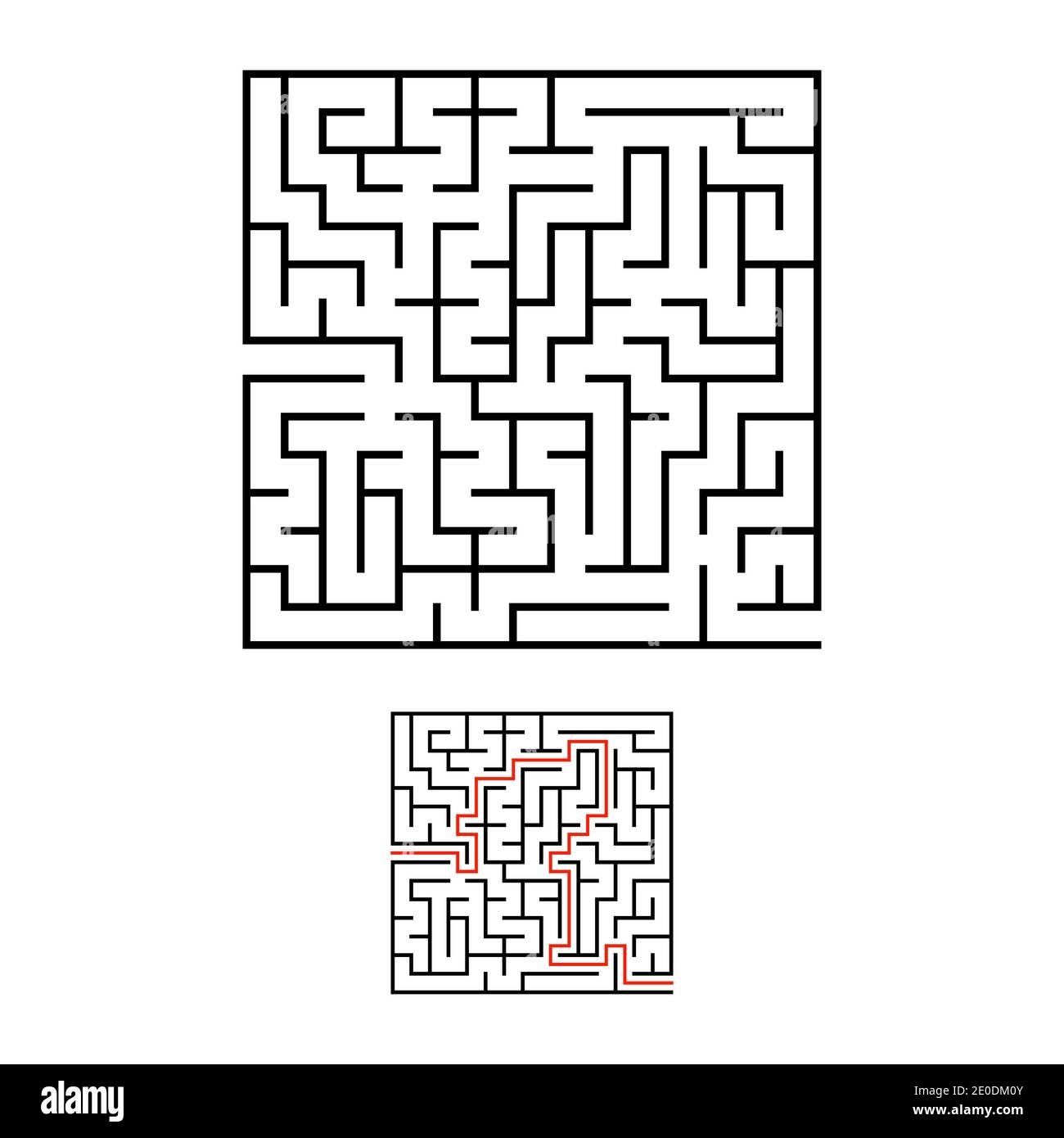 Abstact labyrinth. Educational game for kids. Puzzle for children. Maze ...