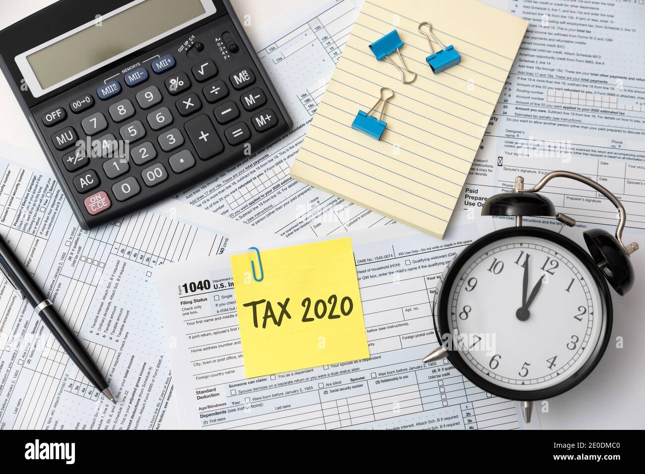 1040 2020 tax form hi-res stock photography and images - Alamy