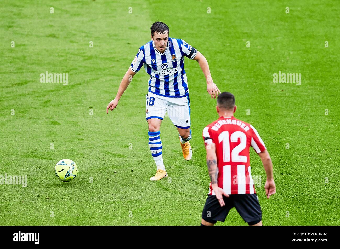 Andoni Gorosabel of Real Sociedad during the Spanish championship La ...