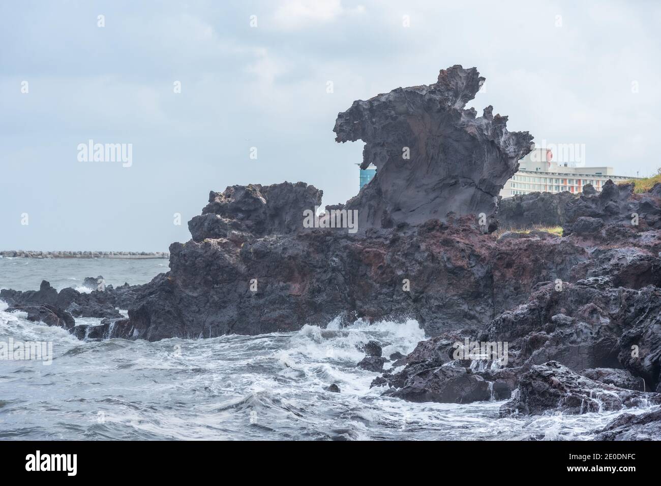 Yongduam Rock at Jeju City, Republic of Korea Stock Photo - Alamy