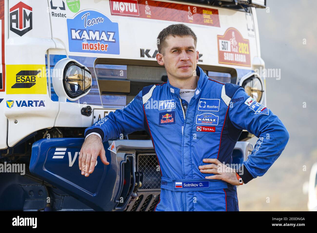 Sotnikov Dmitry (rus), Kamaz, Kamaz - Master, Camion, Truck, portrait during the shakedown of ...