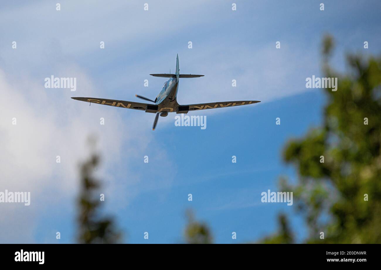 Supermarine Spitfire (G-PRXI) Hampshire Stock Photo - Alamy