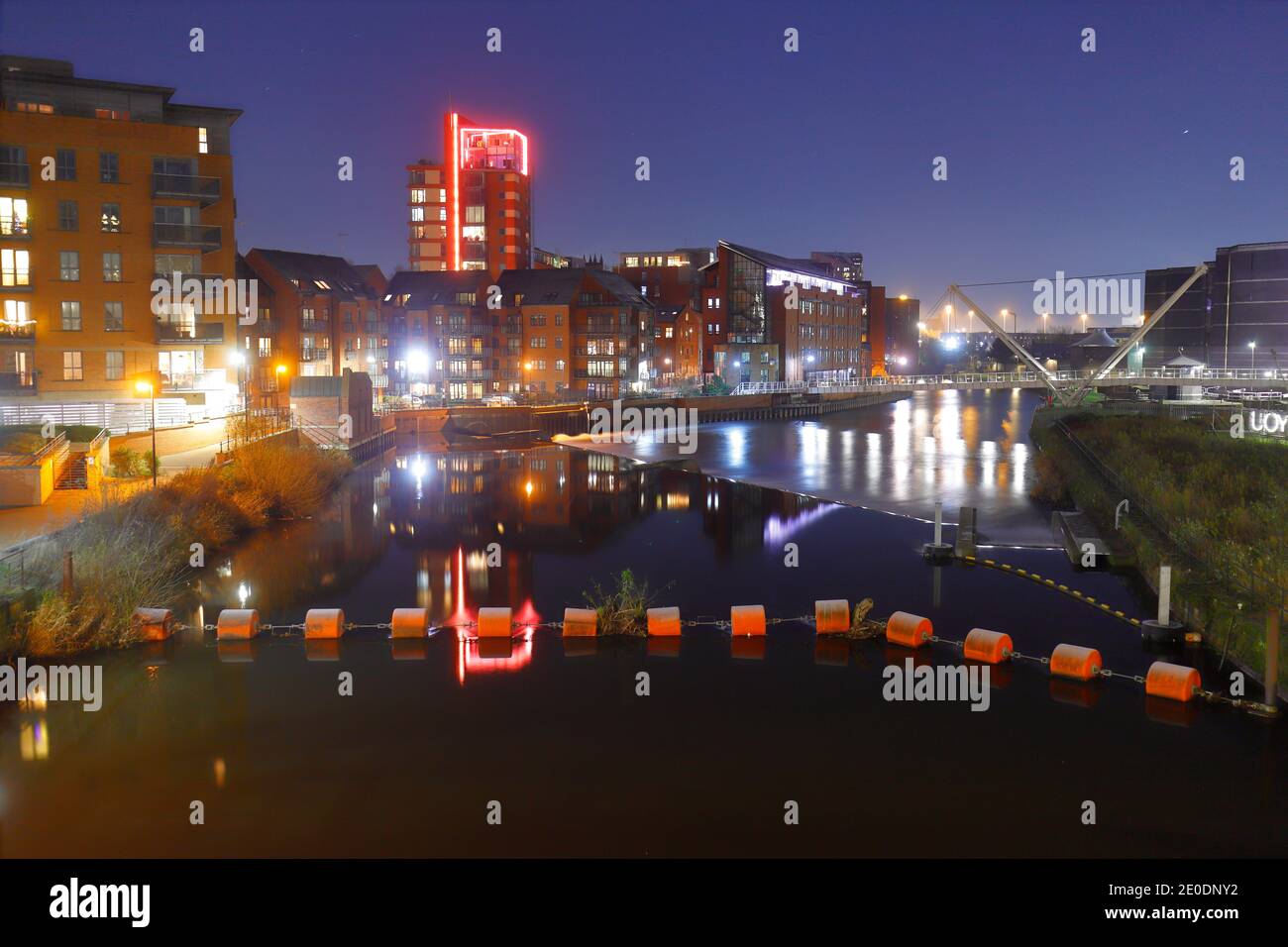 The River Aire in Leeds City Centre,West Yorkshire,UK Stock Photo - Alamy