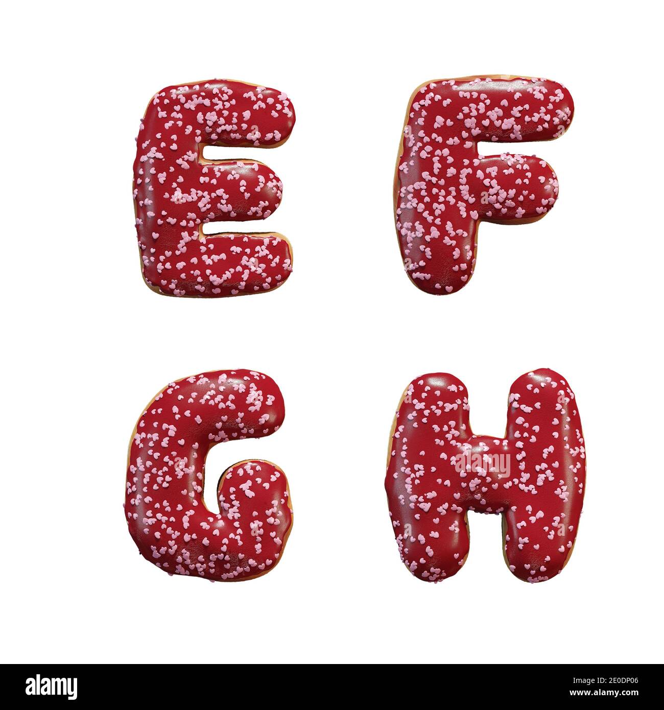 Alphabet letters food Cut Out Stock Images & Pictures - Alamy