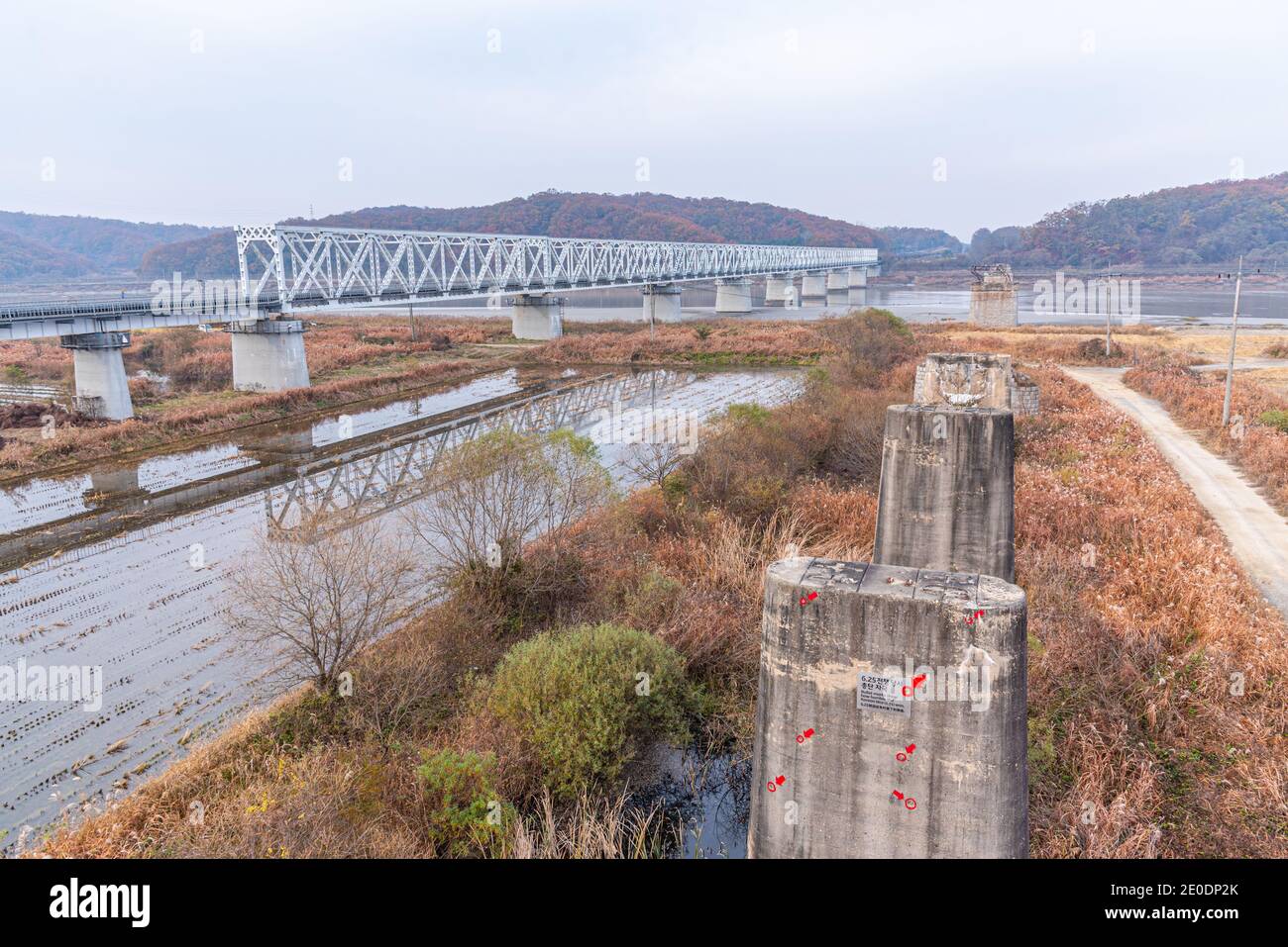 Imjingak railroad bridge hi-res stock photography and images - Alamy