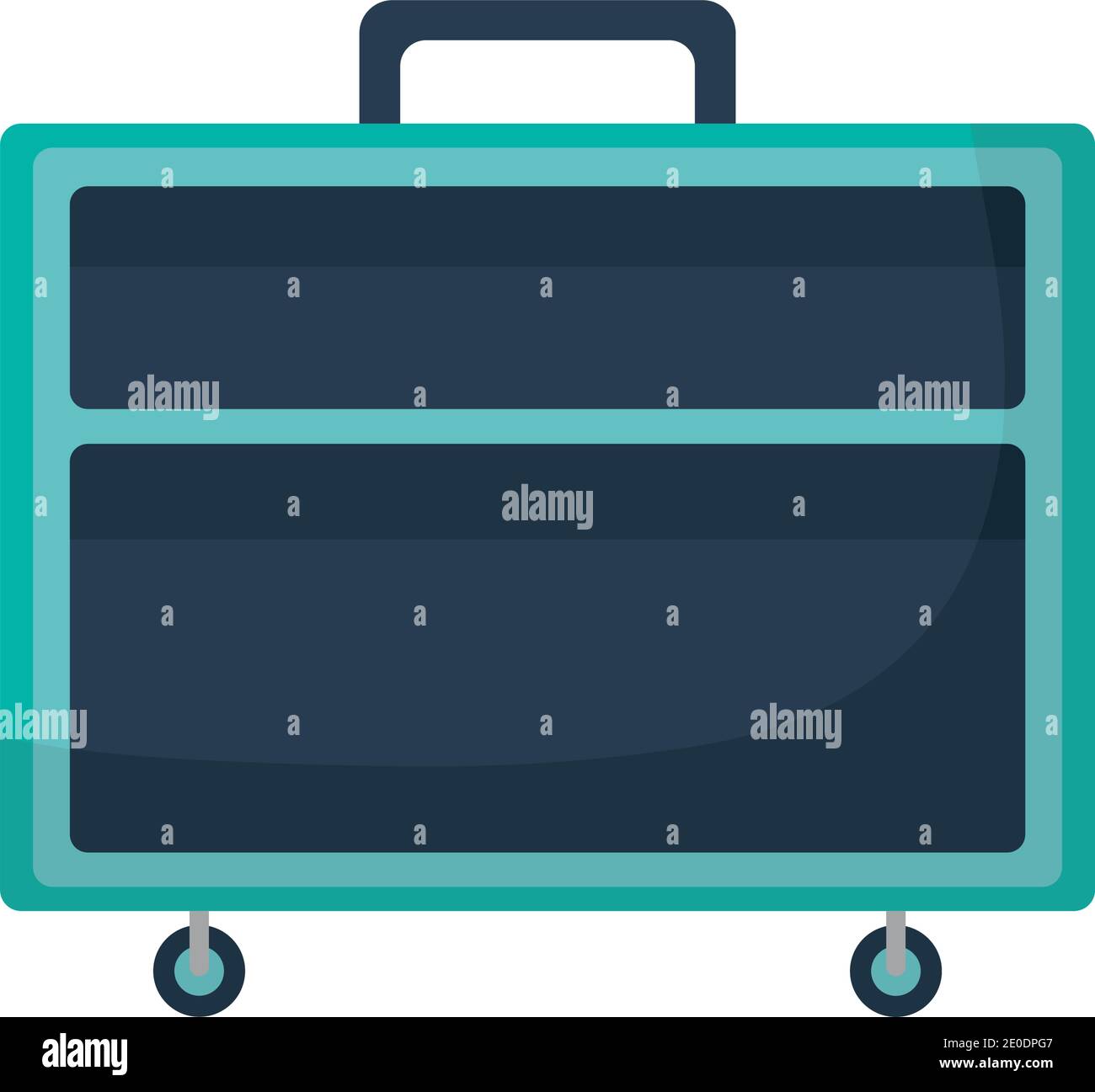 suitcase for travel with a blue color Stock Vector Image & Art - Alamy