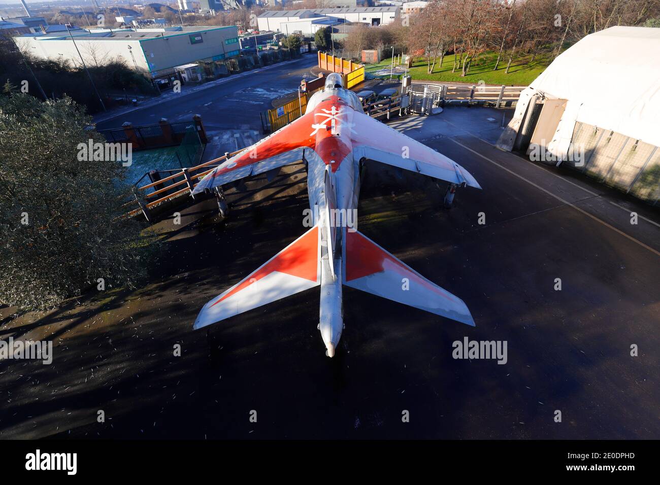 Hesco Bastion Concertainer Depot in Leeds Stock Photo - Alamy