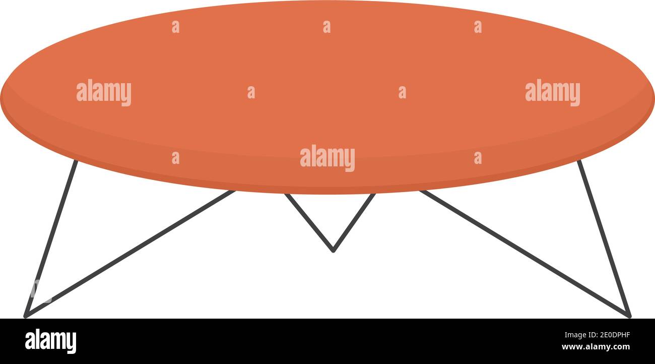 circle table with a orange color Stock Vector Image & Art - Alamy