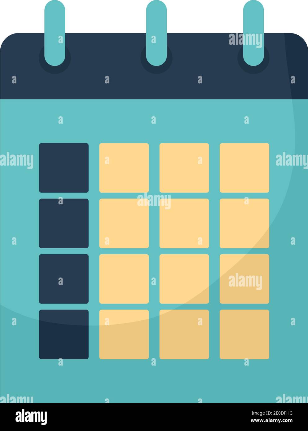 calender with a blue color Stock Vector Image & Art - Alamy