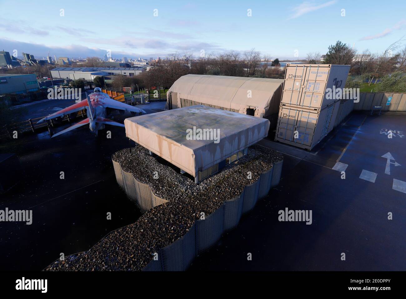 Hesco bastion depot hi-res stock photography and images - Alamy