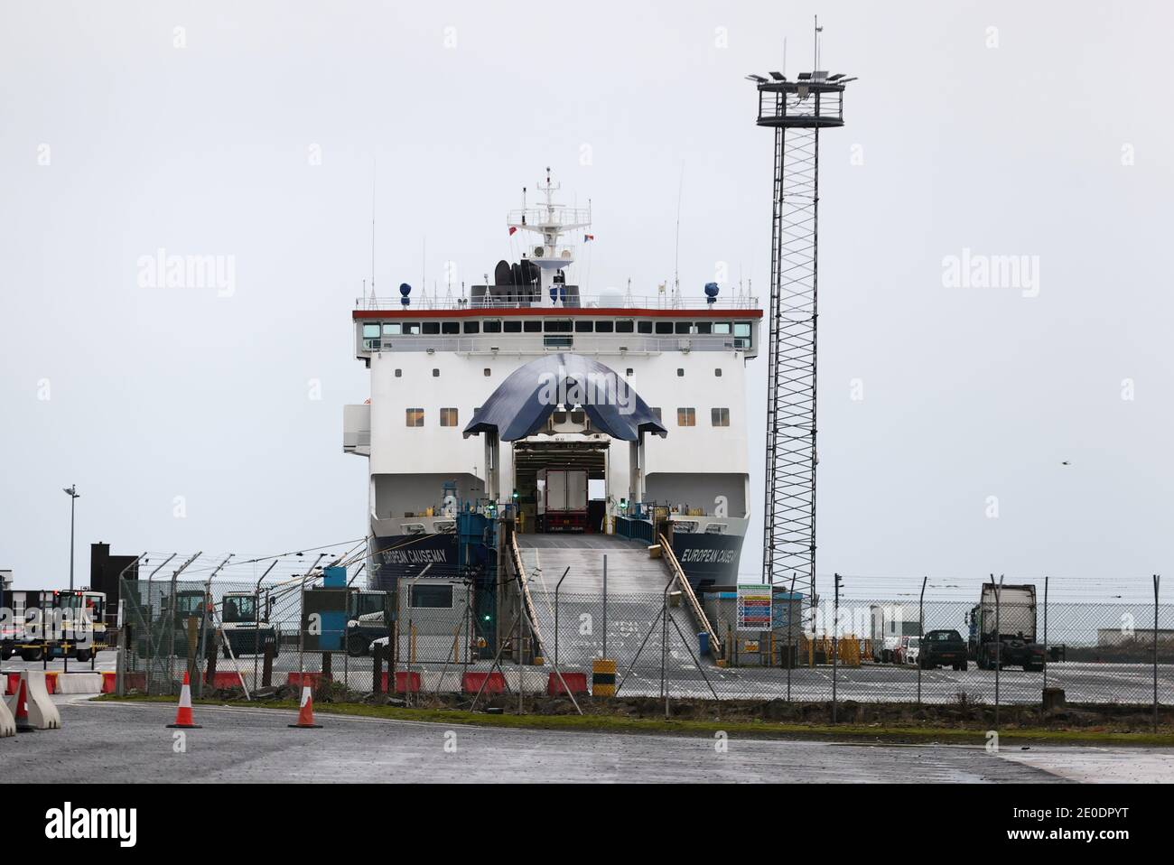 Larne ferry lorry hi-res stock photography and images - Alamy