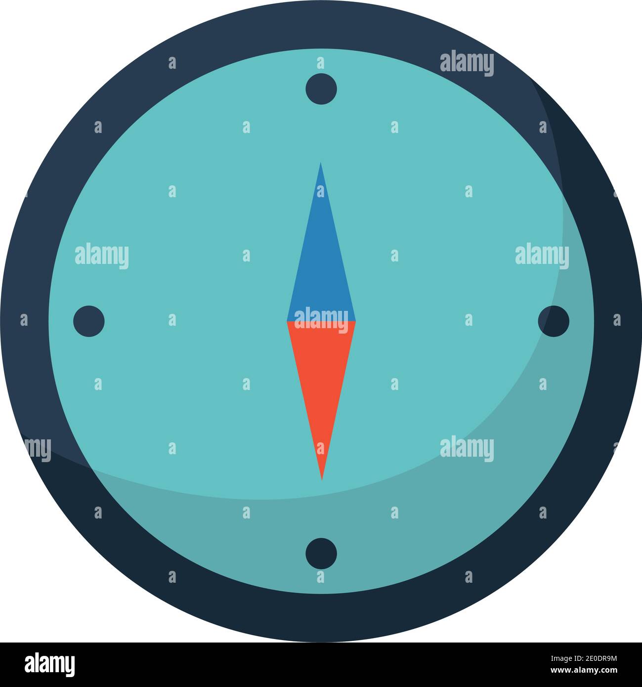 compass with a blue color Stock Vector Image & Art - Alamy