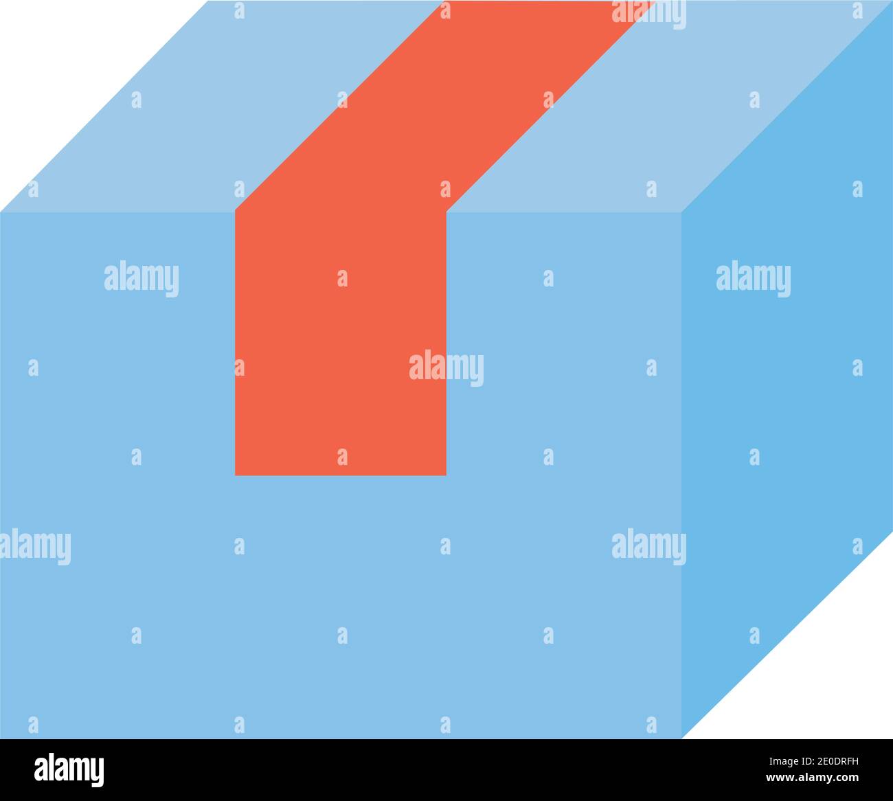 box with a blue color Stock Vector Image & Art - Alamy