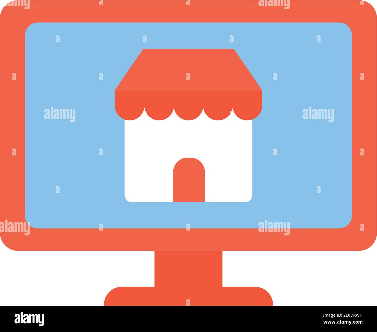 Middle of screen Stock Vector Images - Alamy