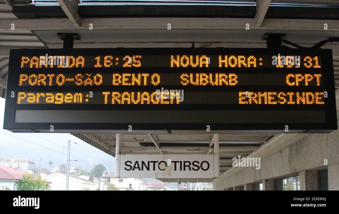 Station timetable digital display railroad. Digital sign information ...