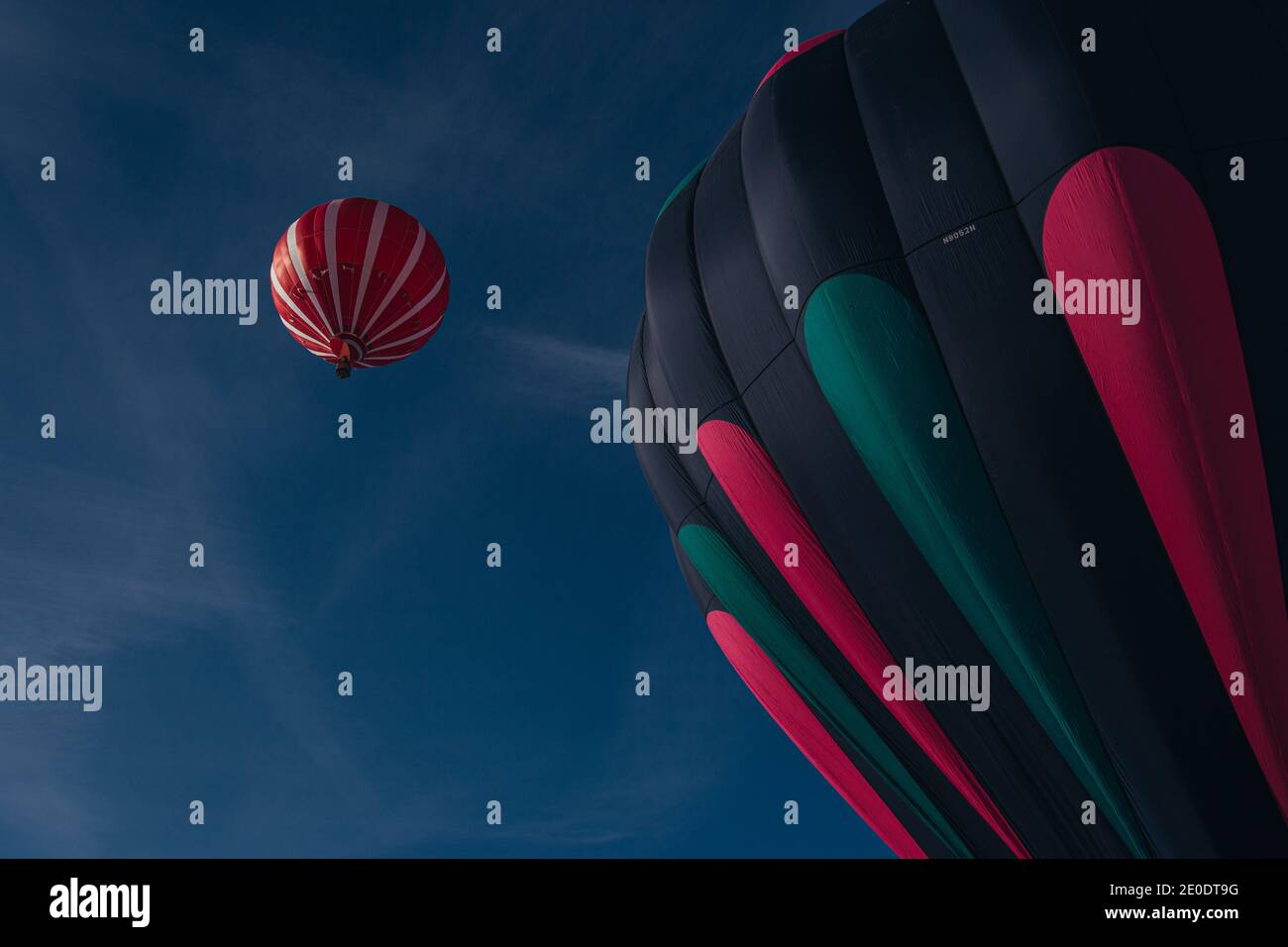 Hot Air Balloons Taking Off Stock Photo - Alamy