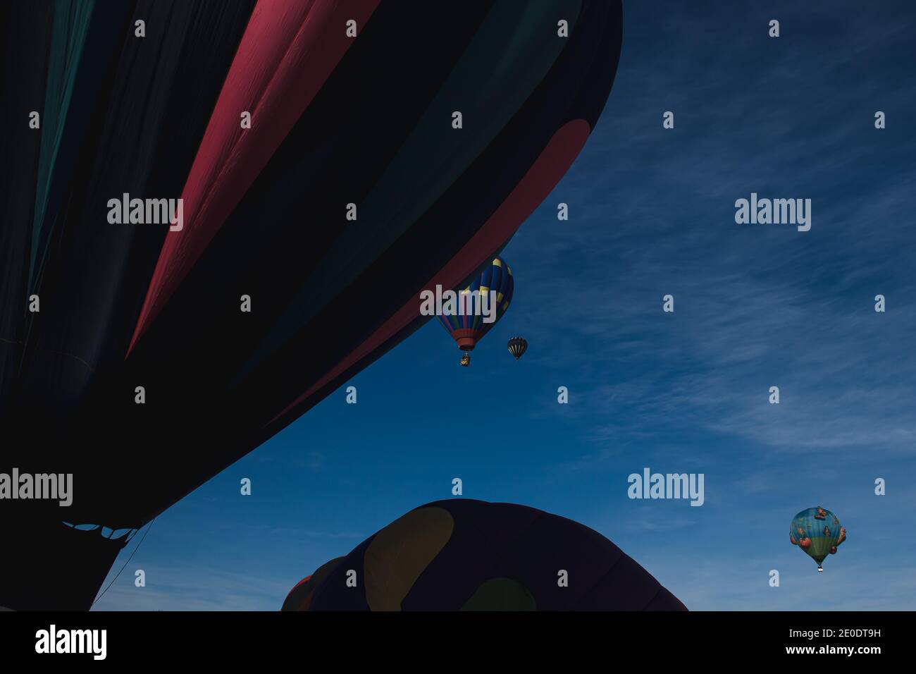 Flying balloons in winter hi-res stock photography and images - Alamy