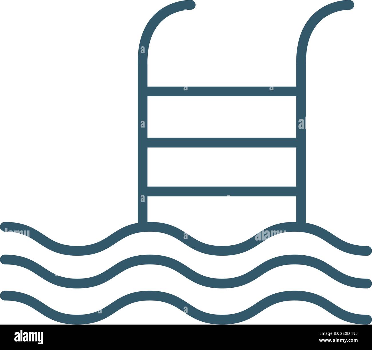 ladder pool on a white background Stock Vector Image & Art - Alamy