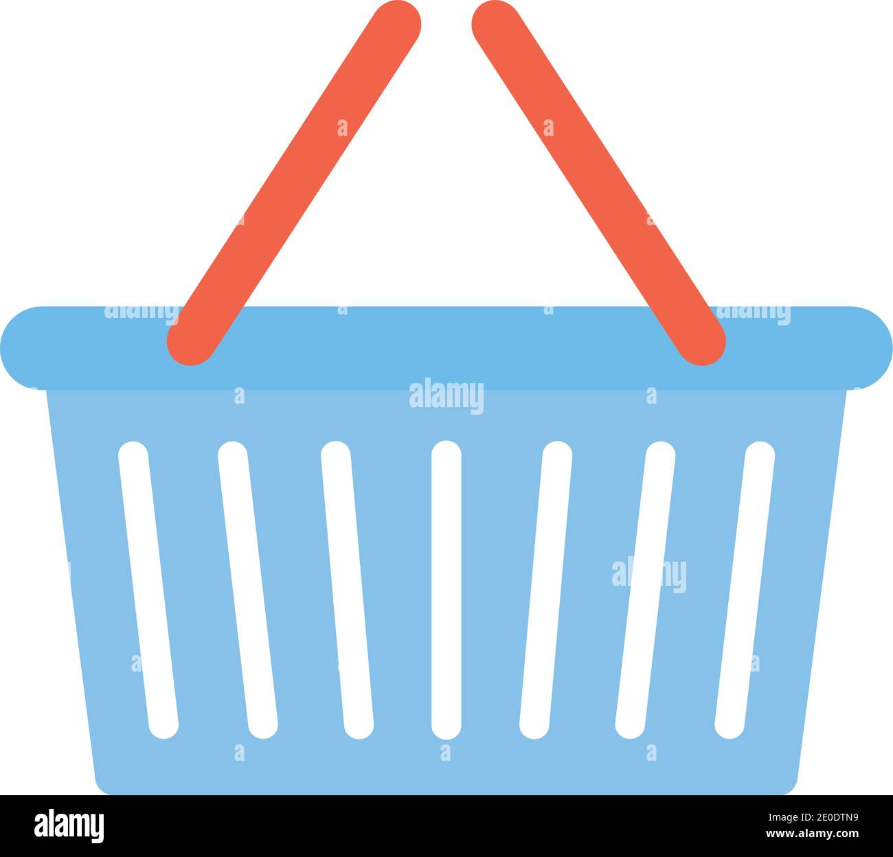 blue basket on a white background Stock Vector Image & Art - Alamy
