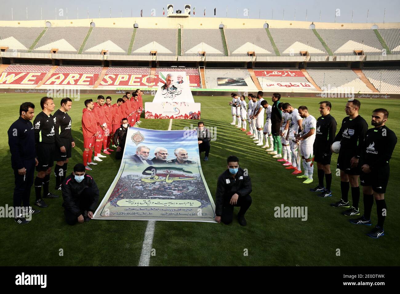 Tehran, Iran. 31st Dec, 2020. Pre-game ceremony during the 2020/21 ...