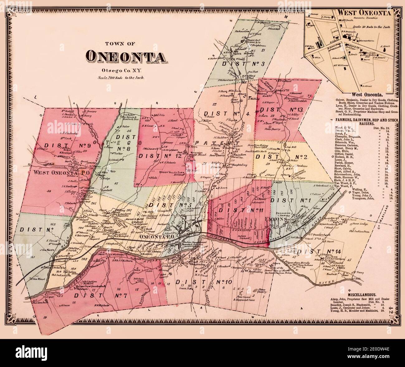 Township map hi-res stock photography and images - Alamy