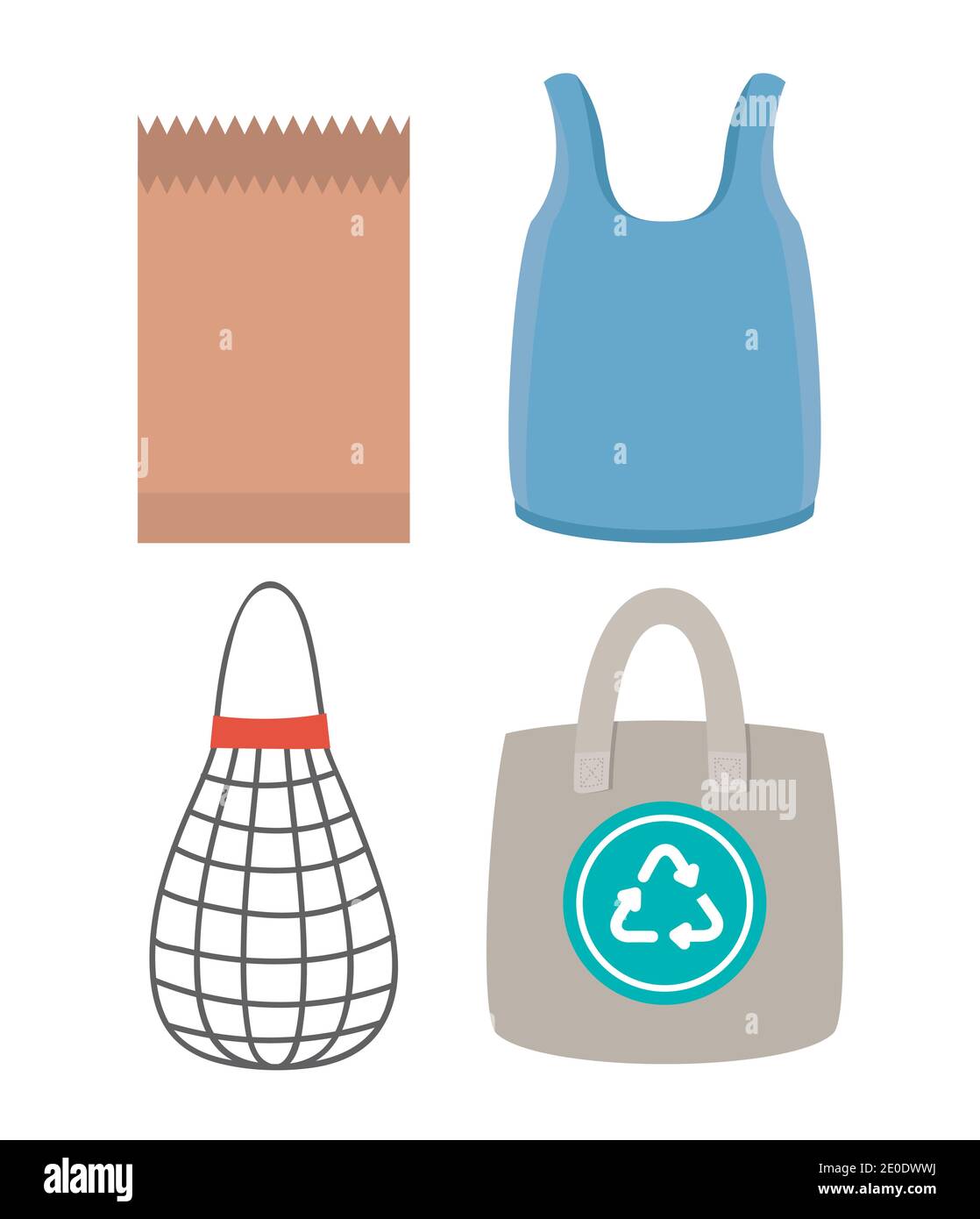 set of market bags icons Stock Vector Image & Art - Alamy