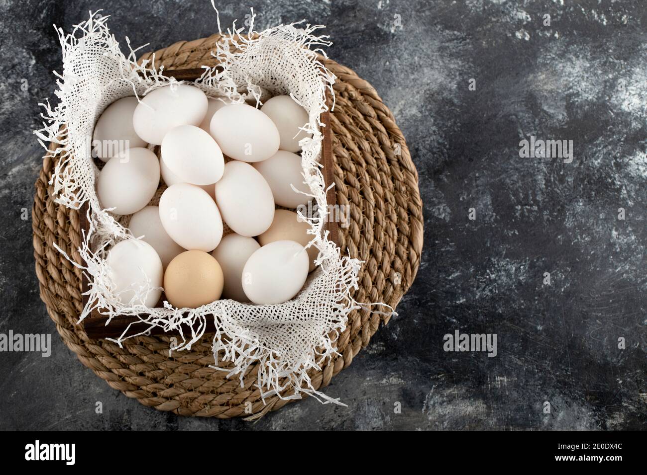Raw cooked eggs hi-res stock photography and images - Alamy