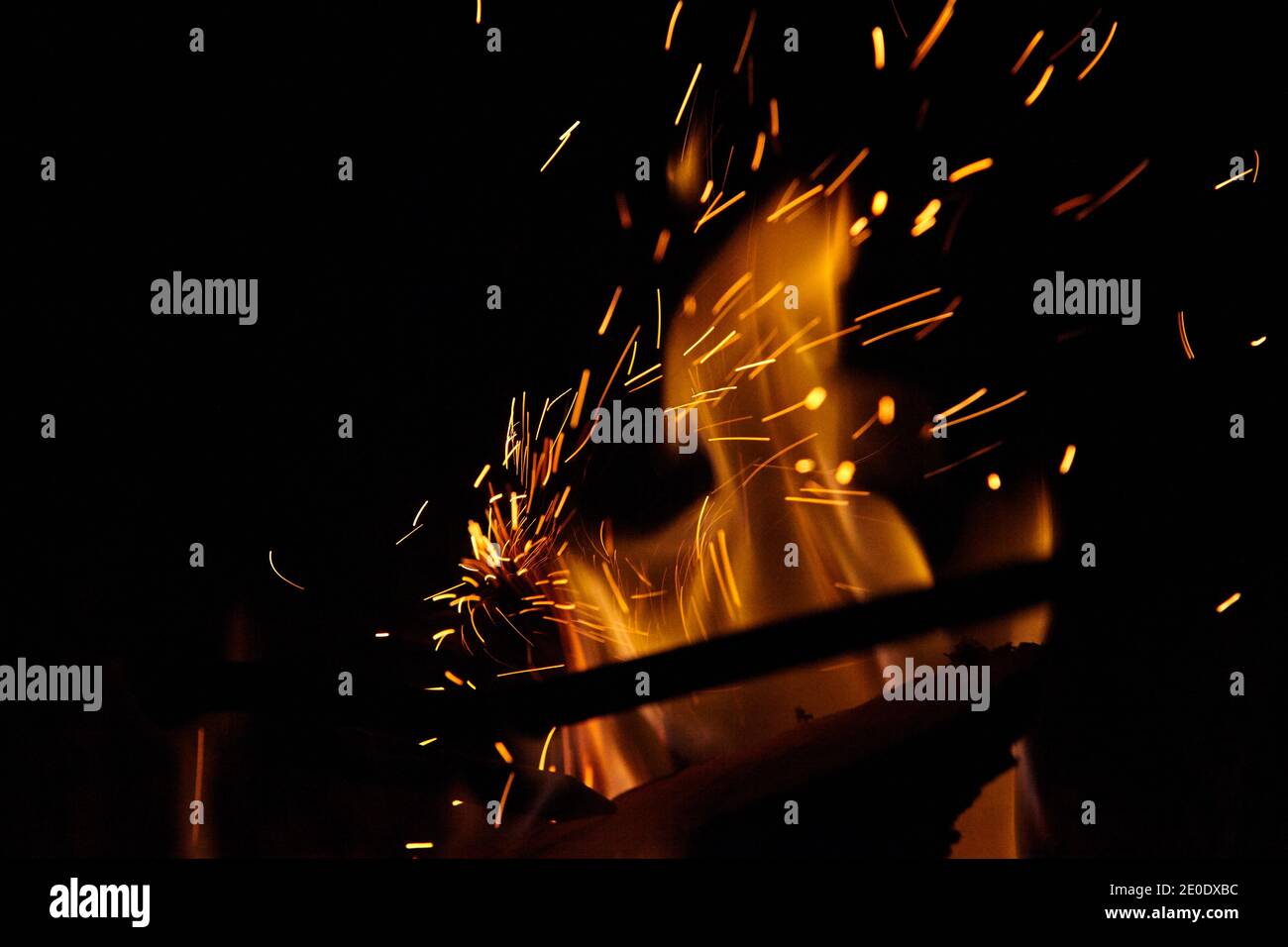 big fire in a fireplace Stock Photo - Alamy