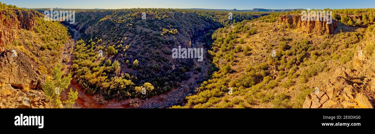 Panorama of Hell Canyon near Drake Arizona in the Prescott National ...