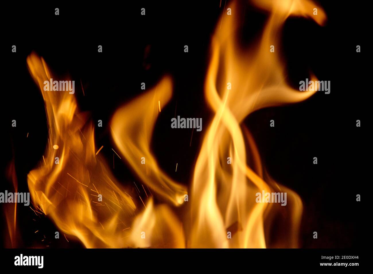 Big flame sparks bonfire in hi-res stock photography and images - Alamy