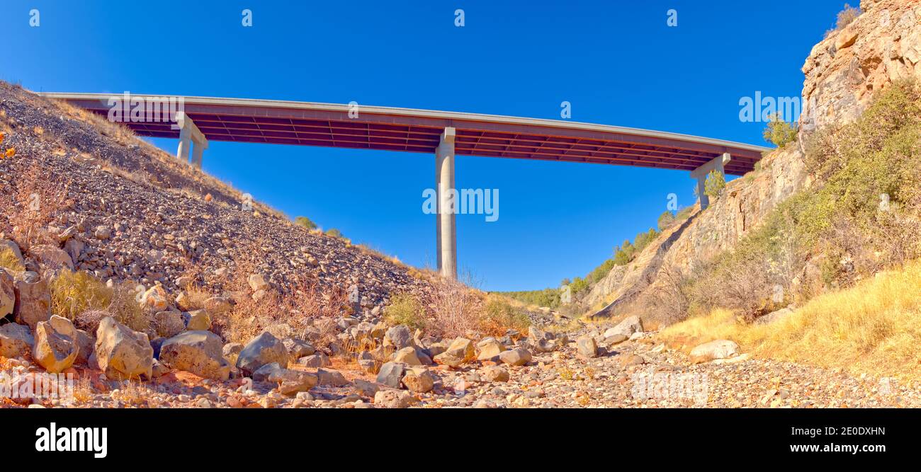 State Route 89 bridge over Hell Canyon near Drake Arizona. Located in ...