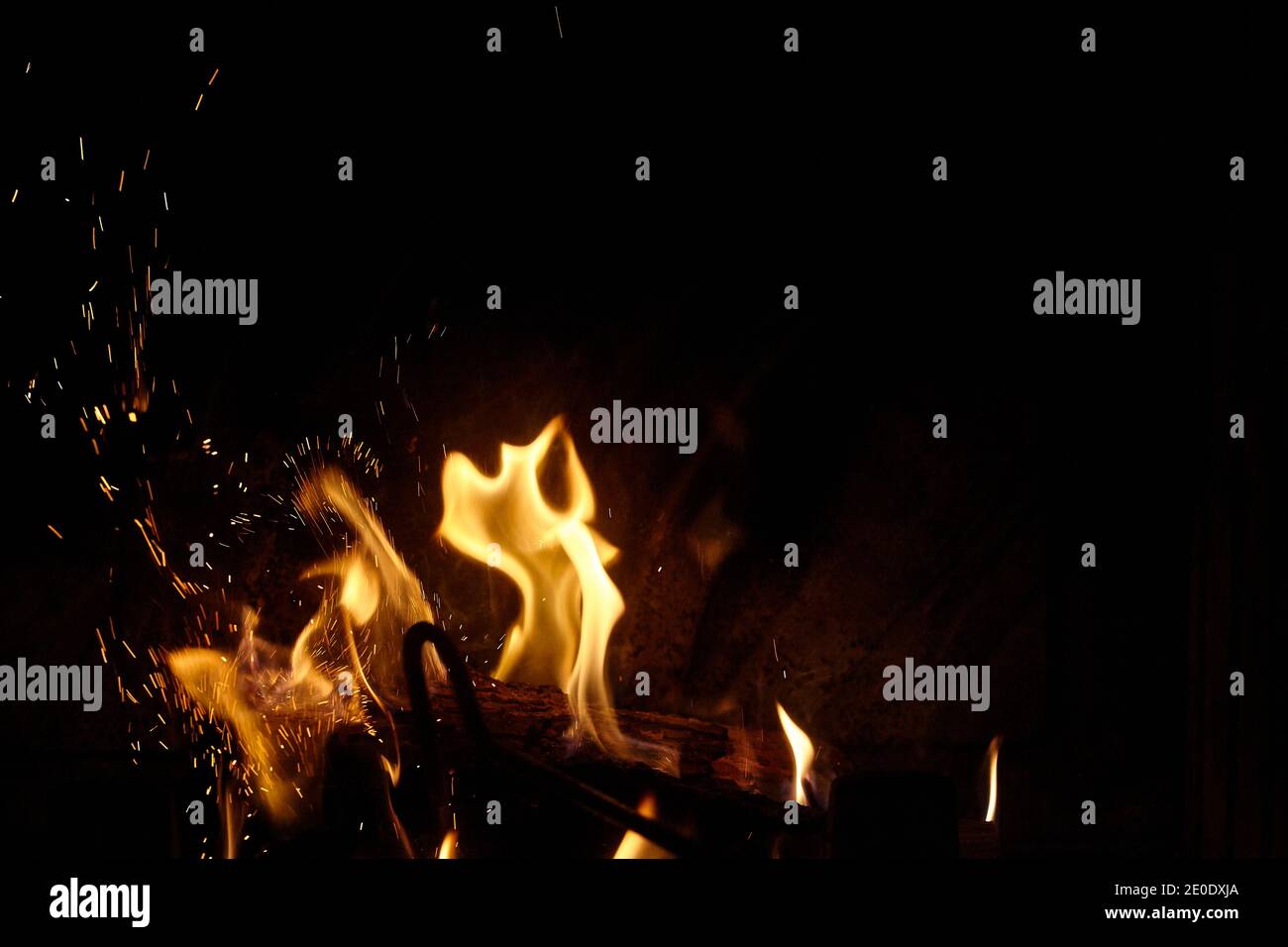 Big flame sparks bonfire in hi-res stock photography and images - Alamy