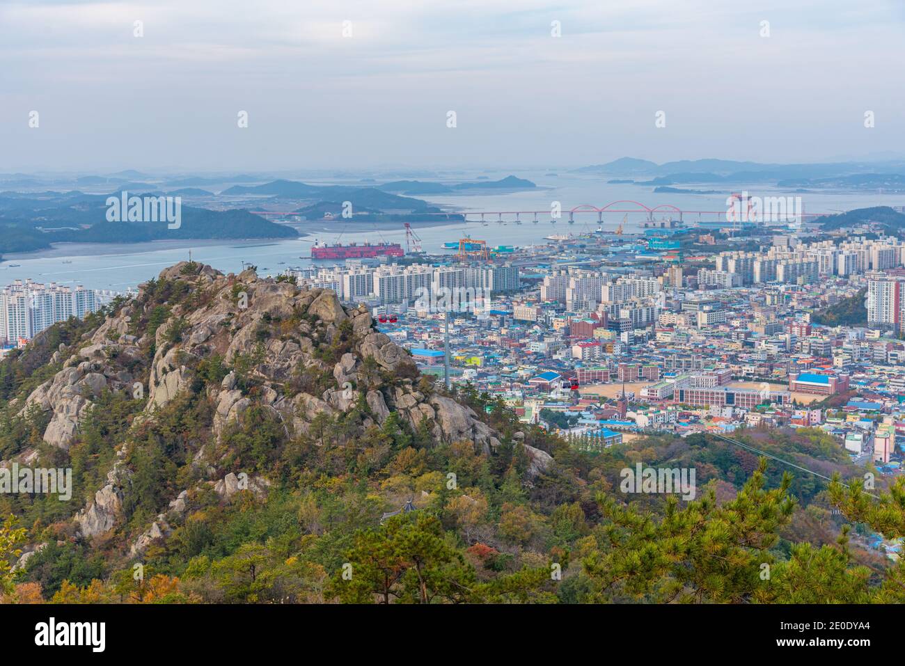Aerial view of port of Mokpo, Republic of Korea Stock Photo - Alamy