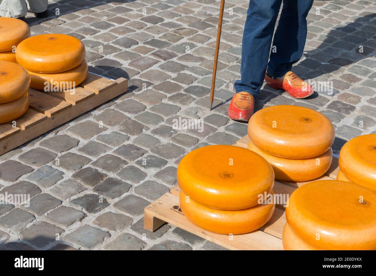 Detail of Clog Shoes at the Gouda Cheese Market Stock Photo - Alamy