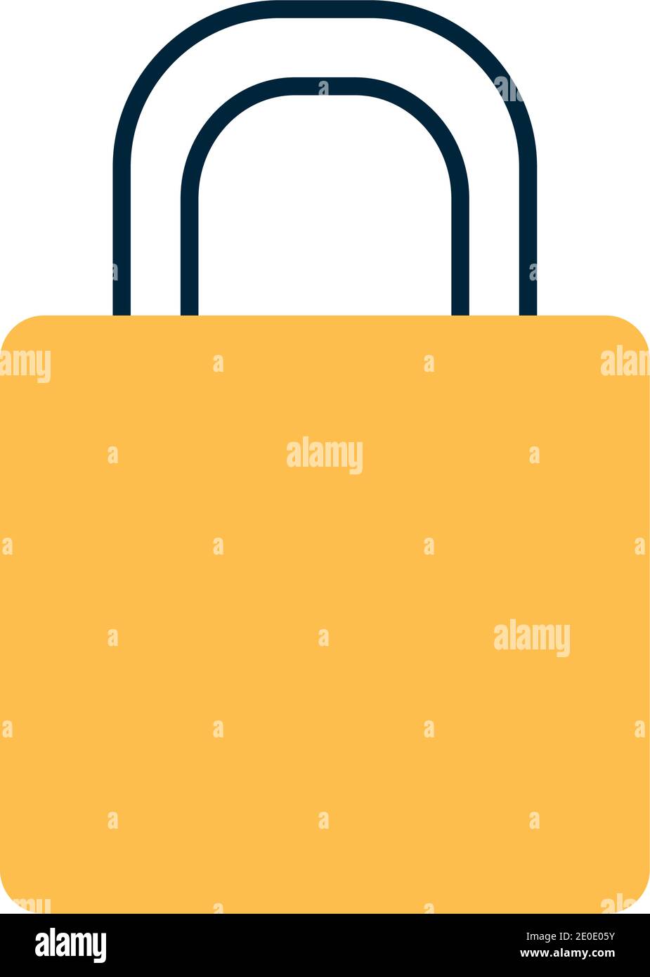 padlock with a yellow color Stock Vector Image & Art - Alamy